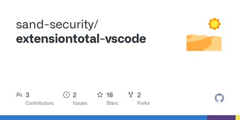 Issues Sand Security Extensiontotal Vscode GitHub