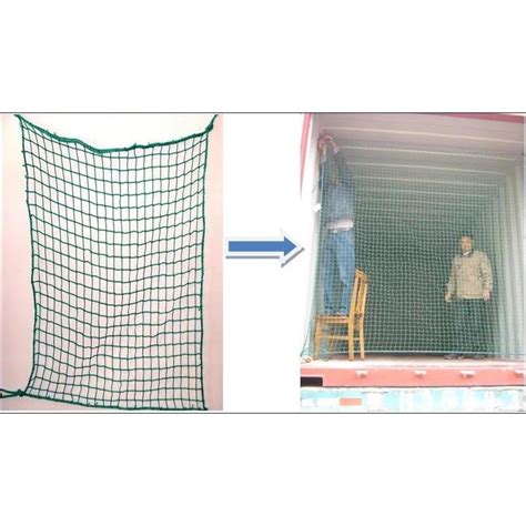 Container Net Cargo Net Double Layer 8 X 8 Green Netting Shopee