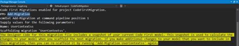 Code First Migration Using Nuget Commands In Aspnet Mvc 5
