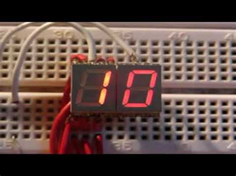 Countdown Timer Circuit 7 Segment Display