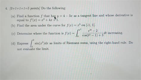 solved 4 [2 1 1 1 5 points] do the following a find a