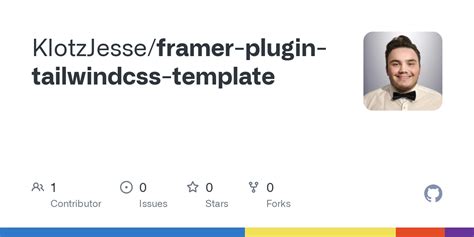 Github Klotzjesseframer Plugin Tailwindcss Template