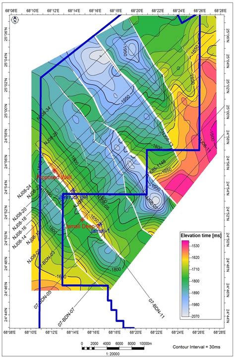 time contour map of c sand download scientific diagram
