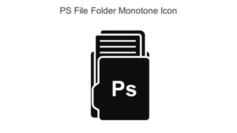 Ps File Folder Monotone Icon In Powerpoint Pptx Png And Editable Eps