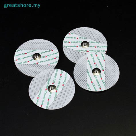 Greatshore 50pcs Ecg Electrodes Disposable Electrode Patch Ekg