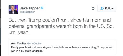 Jake Tapper Shutting Ann Coulter Down R Enoughtrumpspam