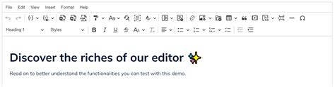 explore ckeditor s feature rich professional text editor ckeditor