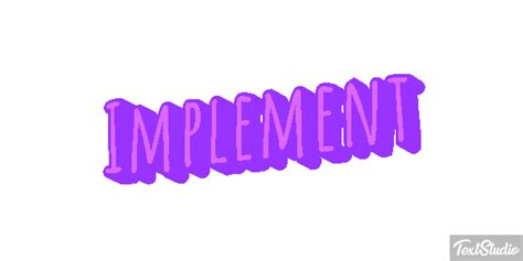 implement word animated logo designs