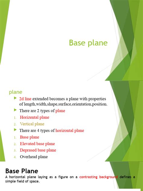 Base Plane In Architecture Pdf Space Area