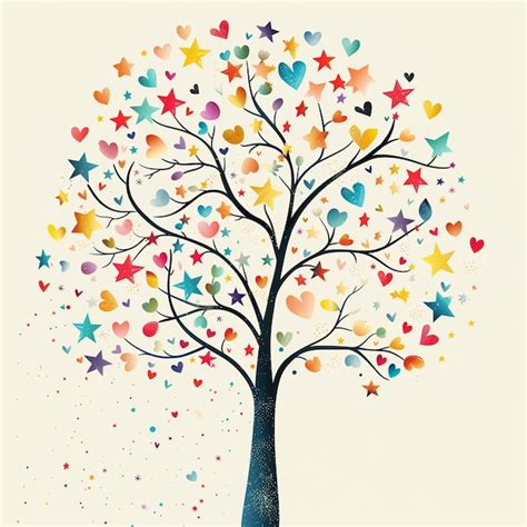 Premium Photo Colorful Tree