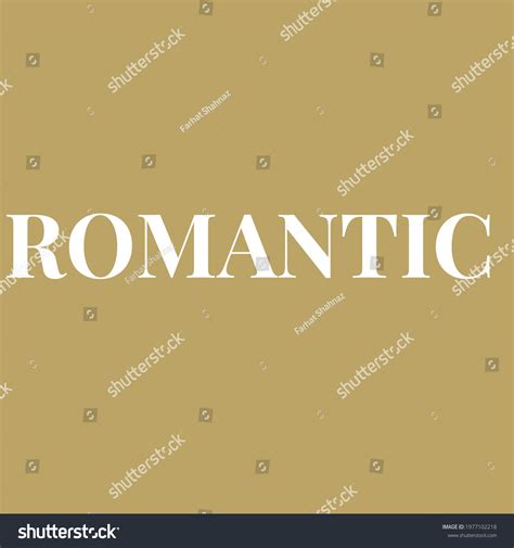 Romantic Word 3d Illustration Stock Illustration 1977102218 Shutterstock