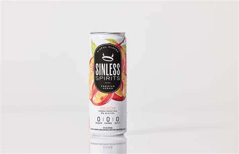Peach Sinless Spirits™ Premium Vodka Cocktails