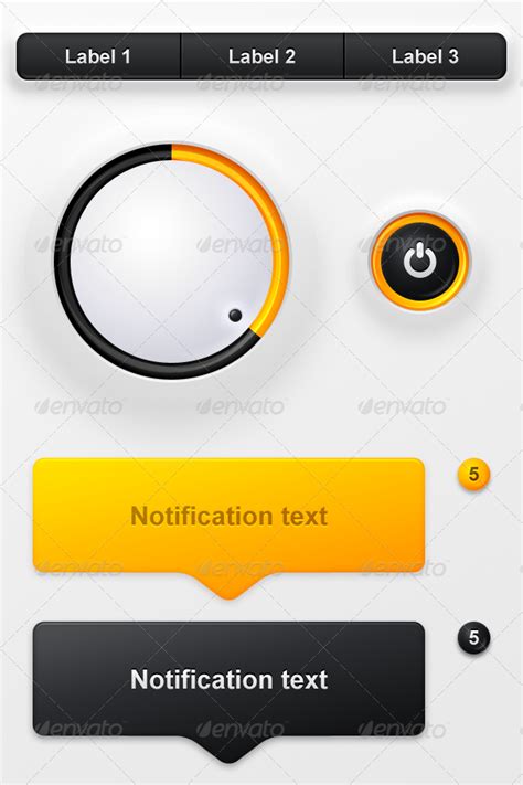Soft Interface Web Elements Graphicriver
