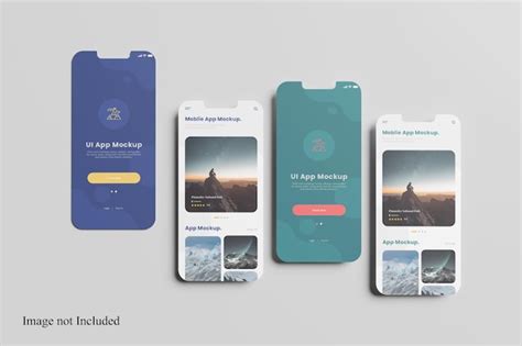 Premium Psd Ui App Screen Mockup For Showcasing Your Ui Design To Clients