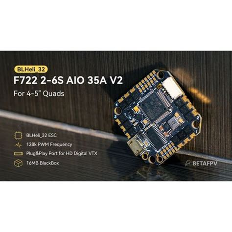 Betafpv F722 35a Aio Brushless Flight Controller V2 Blheli 32 Flysmart Digi