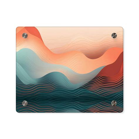 Vibrant Data Visualization Abstract Acrylic Wall Art Panel Empowering