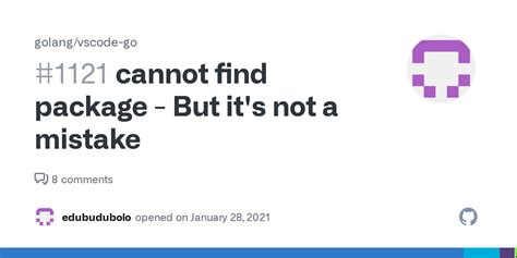 Cannot Find Package But Its Not A Mistake · Issue 1121 · Golangvscode Go · Github