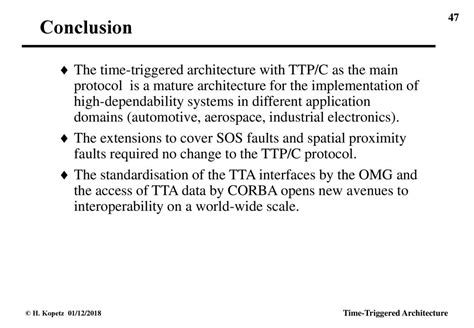 Tu Wien Time Triggered Protocols For Safety Critical Applications Ppt