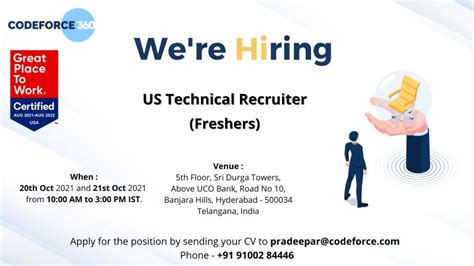 Walk In Drive Interested Can Attend Revanth Reddy Nimmala