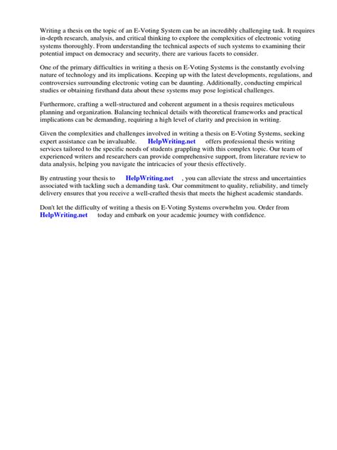 thesis on e voting system pdf electronic voting databases