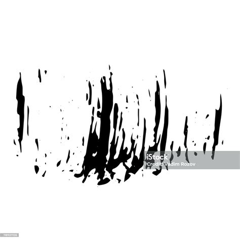 추상적 인 검은 브러시 스트로크 흑백 잉크 아트가 새겨져 있습니다 격리 된 잉크 브러시 스트라이프 일러스트 요소입니다 0명에