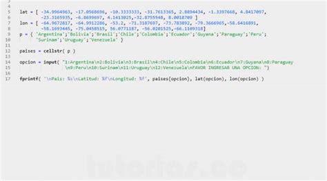 Arrays MatLab Coordenadas Gps Sudamerica Tutorias Co