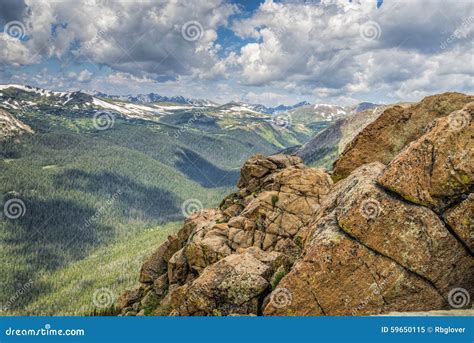 Rocky Mountainside Stock Image Image Of Scenic Colorado 59650115
