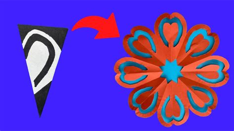 How To Make A Paper Snowflake 4 Kirigami Snowflake Christmas Paper Crafts Youtube