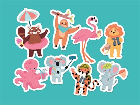 Animaux Mignon Vinyl Sticker
