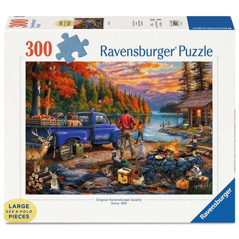 Ravensburger Sunset Lake 300 Piece Large Format Jigsaw Puzzle