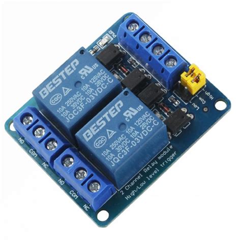 modulo rele 3v com 2 canais para arduino esp32 br