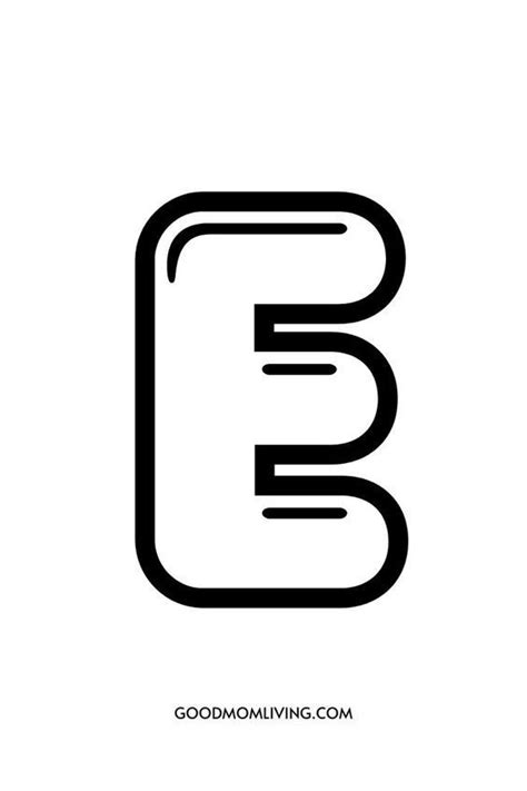 Printable Bubble Letter E Bubble Letters Alphabet Font Font Fonts