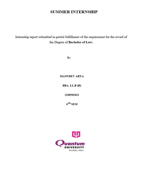 Manu Internship 2024 Pdf Cheque Criminal Law