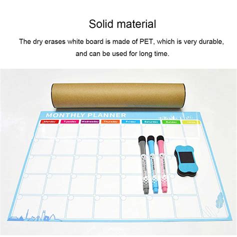 Badu Bg Табла за сухо изтриване на бяла дъска Гъвкав план за кухненски стикери Badu Bg