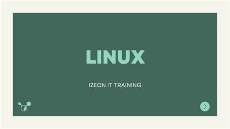 Linux Training At Izeon It Training Chennai Ppt
