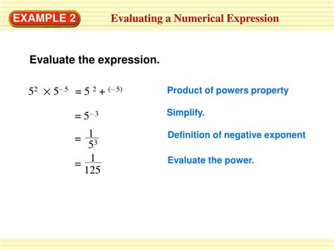 PPT Using A Negative Exponent PowerPoint Presentation Free Download ID