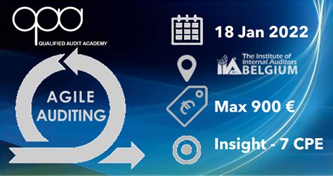 Agile Internal Auditing ⦿𝒾𝓃sight Qualified Audit Academy