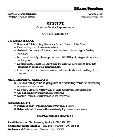 Free Sample General Objective For Resume Templates In Pdf