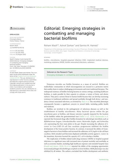 pdf editorial emerging strategies in combatting and managing