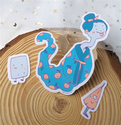 Cute Yokai Vinyl Stickers Rokkuro Kubi Onna Sticker Cute Japanese Ghost Sticker Set Ghost