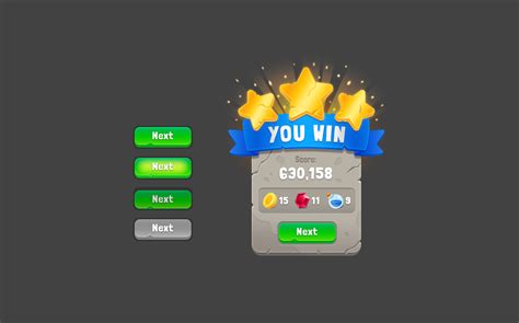 Game UI Elements On Behance