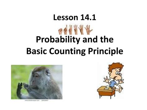 PPT Lesson Probability And The Basic Counting Principle PowerPoint Presentation ID