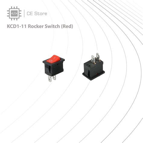 Kcd1 11 Rocker Switch Red Ce Store