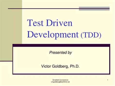 PPT Test Driven Development TDD PowerPoint Presentation Free Download ID 2757848