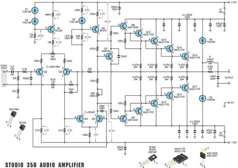 Audio Amplifier Circuit Diagram With Pcb Layout
