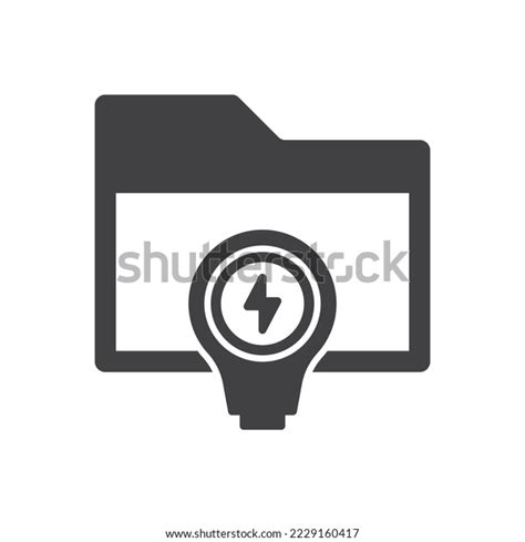 Idea Folder Icon Sign Symbol Stock Vector Royalty Free 2229160417 Shutterstock