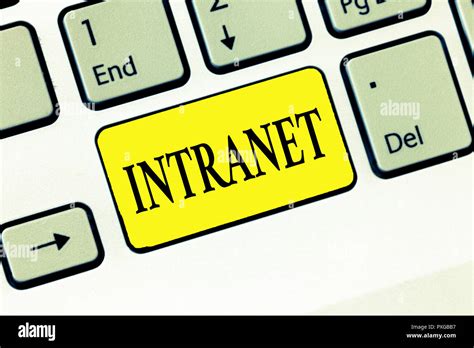 Word Writing Text Intranet Business Concept For Local Or Restricted Communications Network