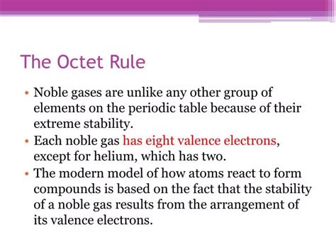 Ppt The Octet Rule Powerpoint Presentation Free Download Id2654863