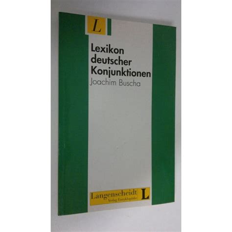 Buy Buscha Lexikon Deutscher Konjunktionen Joachim Buscha Used Book Store Finlandia Kirja