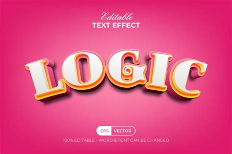 Logic 3d Text Effect Soft Style